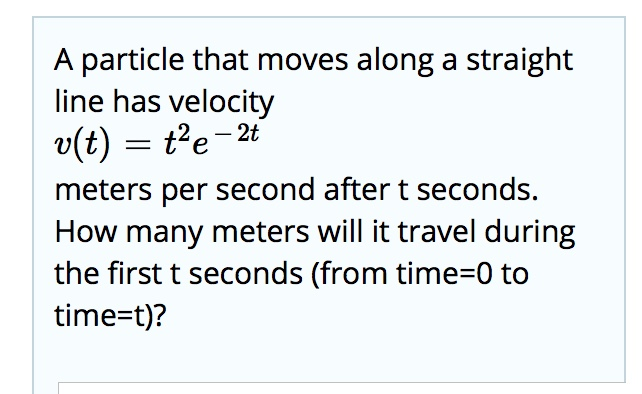 Solved A particle that moves along a straight line has | Chegg.com