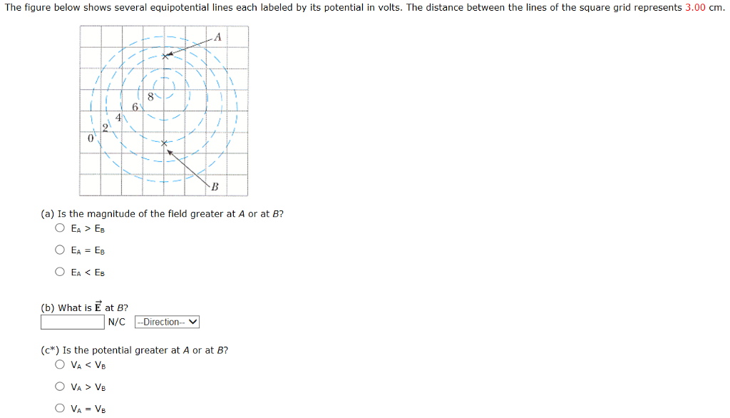 Solved: The Figure Below Shows Several Equipotential Lines... | Chegg.com