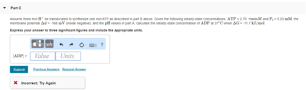 Solved I am stuck on Part C. The answer is NOT 2.70, 1.89, | Chegg.com