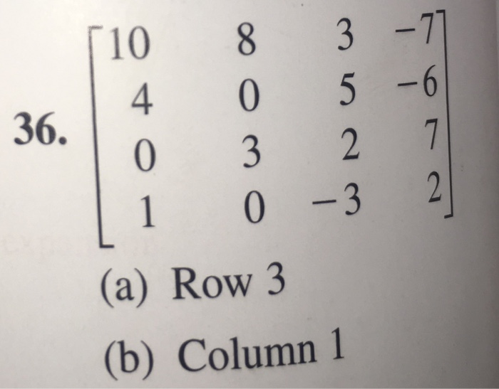 Solved Find the determinant of the matrix by the method of | Chegg.com