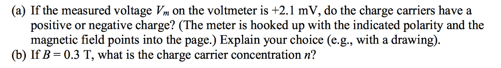 Solved 4. Given the following Hall effect measurement setup: | Chegg.com