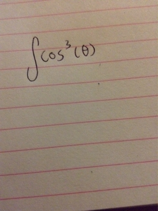 Solved Integral Cos^3(theta) | Chegg.com