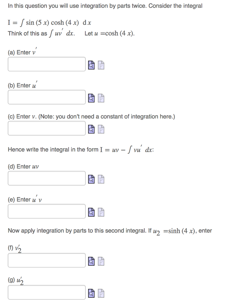 Solved In this question you will use integration by parts | Chegg.com
