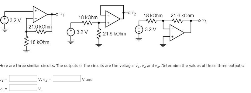 Solved Here are three similar circuits. The outputs of the | Chegg.com
