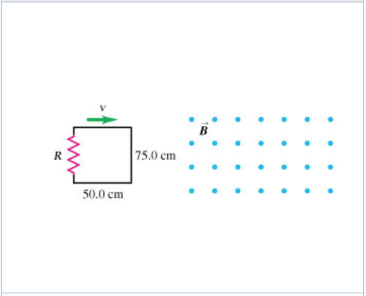 Solved A rectangular circuit is moved at a constant | Chegg.com
