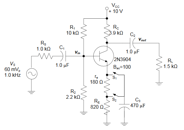 Solved For the BIPOLAR TRANSISTOR AMPLIFIER circuit shown | Chegg.com
