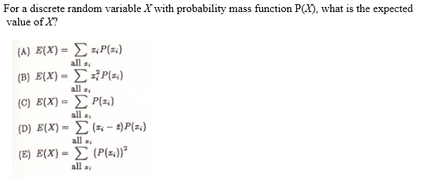 Solved For a discrete random variable X with probability | Chegg.com
