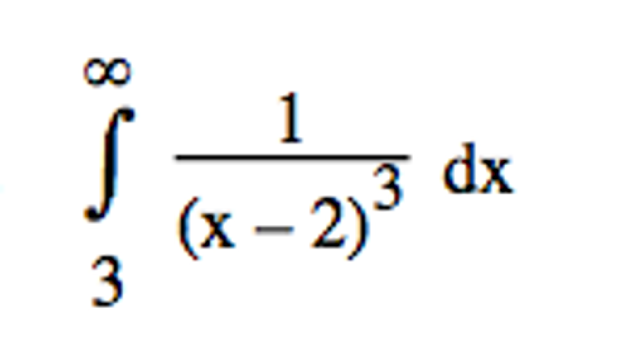 Solved The college calculus questions. integral^infinity_3 | Chegg.com