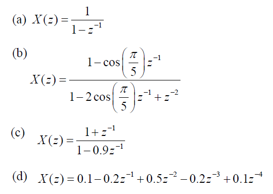 Solved Use Simulink To Find The Inverse Z Transform Of X Z