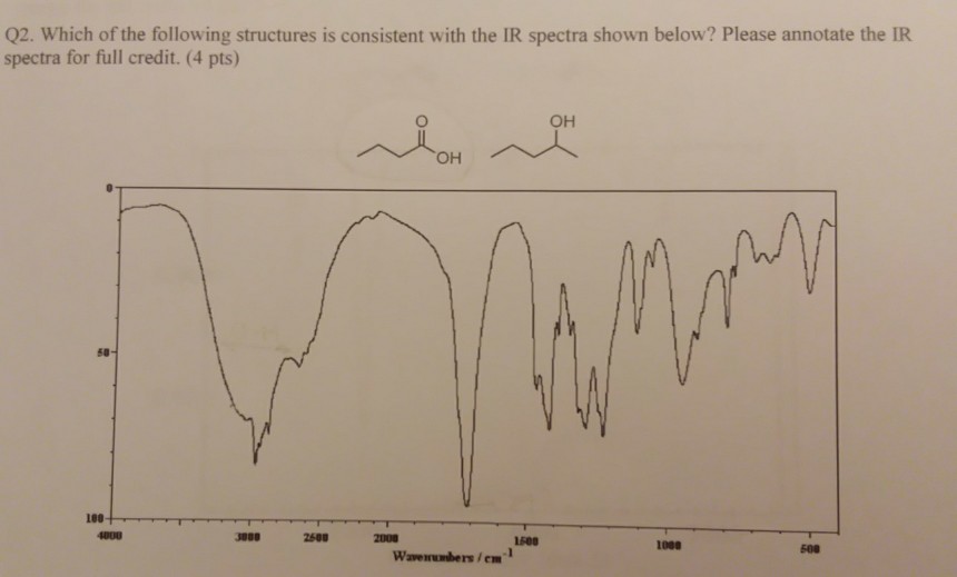 Solved 02. Which of the following structures is consistent | Chegg.com