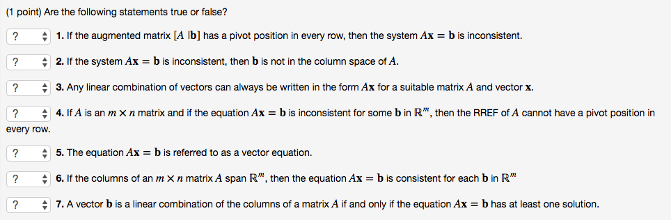 If Every Column of an Augmented Matrix