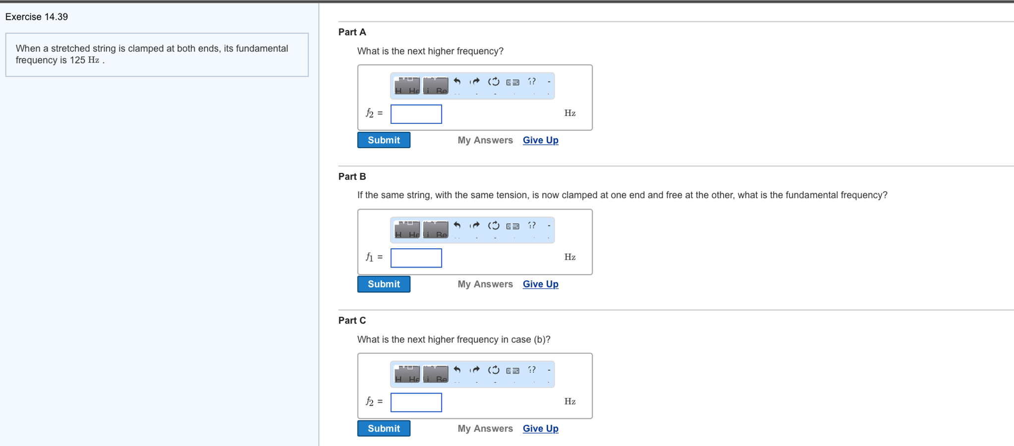 Solved When a stretched string is clamped at both ends, its | Chegg.com
