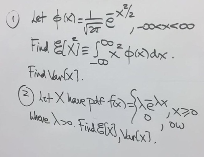 Solved Let phi (x)=1/square squareroot 2 pie -x^2/2 e find | Chegg.com
