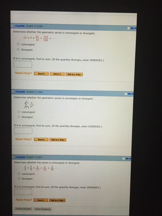 Solved Determine whether the geometric series is convergent | Chegg.com