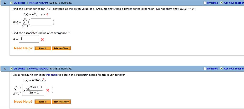 Solved 0/2 points | Previous Answers SCalcET8 11.10.023 Find | Chegg.com