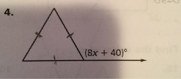 Solved Question: Find the value of x. Then classify the | Chegg.com