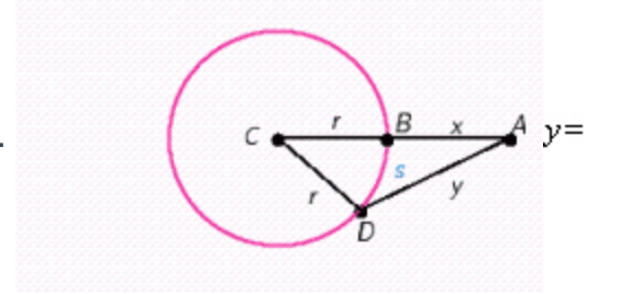 Solved The circle in the figure below has a radius of r and | Chegg.com