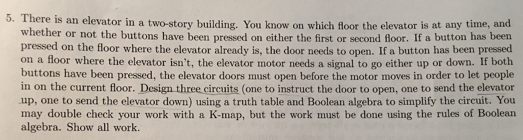 Solved There is an elevator in a two-story building. You | Chegg.com