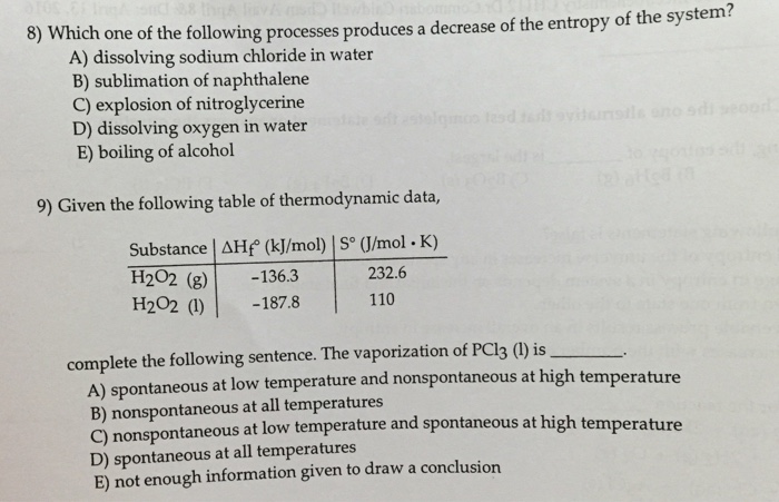 Solved Which one of the following processes produces a | Chegg.com