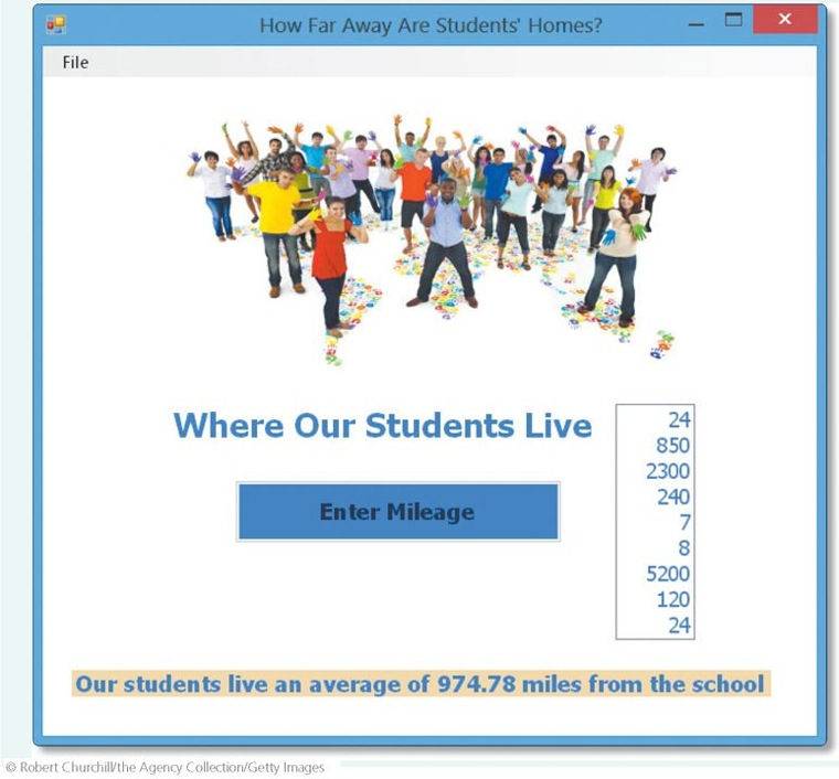 Solved: 2 WHERE OUR STUDENTS LIVE Design A Windows Applica... | Chegg.com