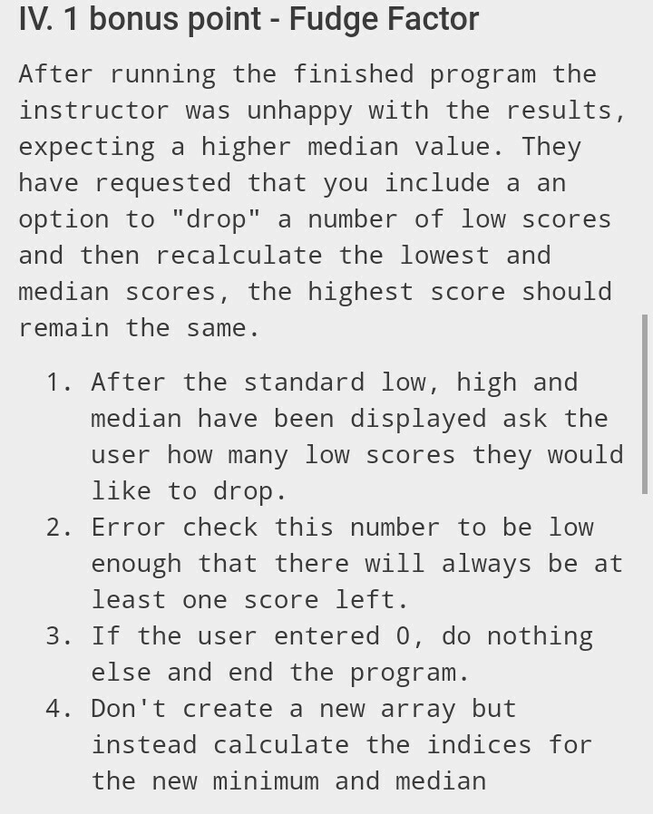 Solved THIS IS A BEGINNING PROGRAMMING COURSE. NO JAVA OR | Chegg.com