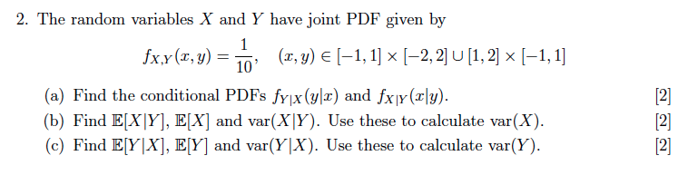 The random variables X and Y have joint PDF given by | Chegg.com