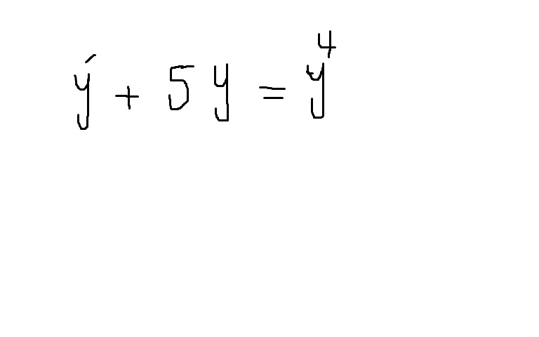 Solved y' + 5y = y4 | Chegg.com