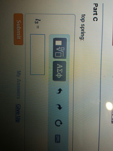Solved Three identical 5.00 kg masses are hung by three | Chegg.com Solved Three identical 5.00 kg masses are hung by three | Chegg.com