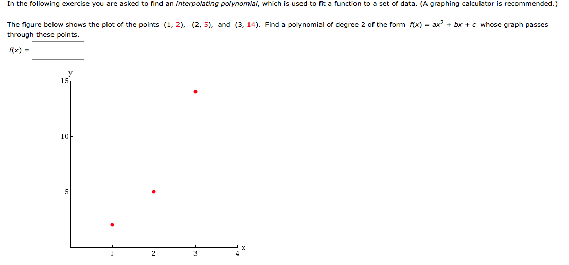 Solved In the following exercise you are asked to find an | Chegg.com