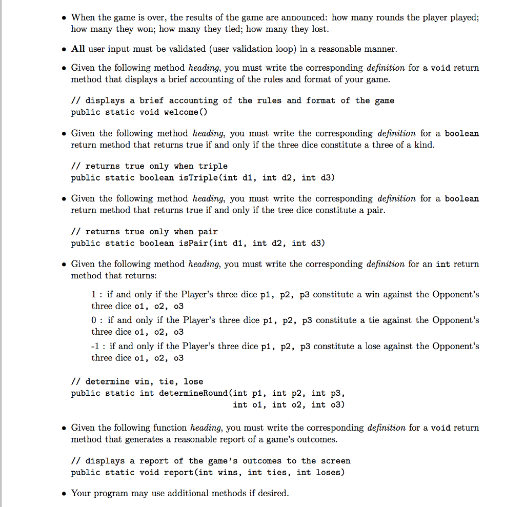 Solved Program Specification Write A Program That Allows A Chegg