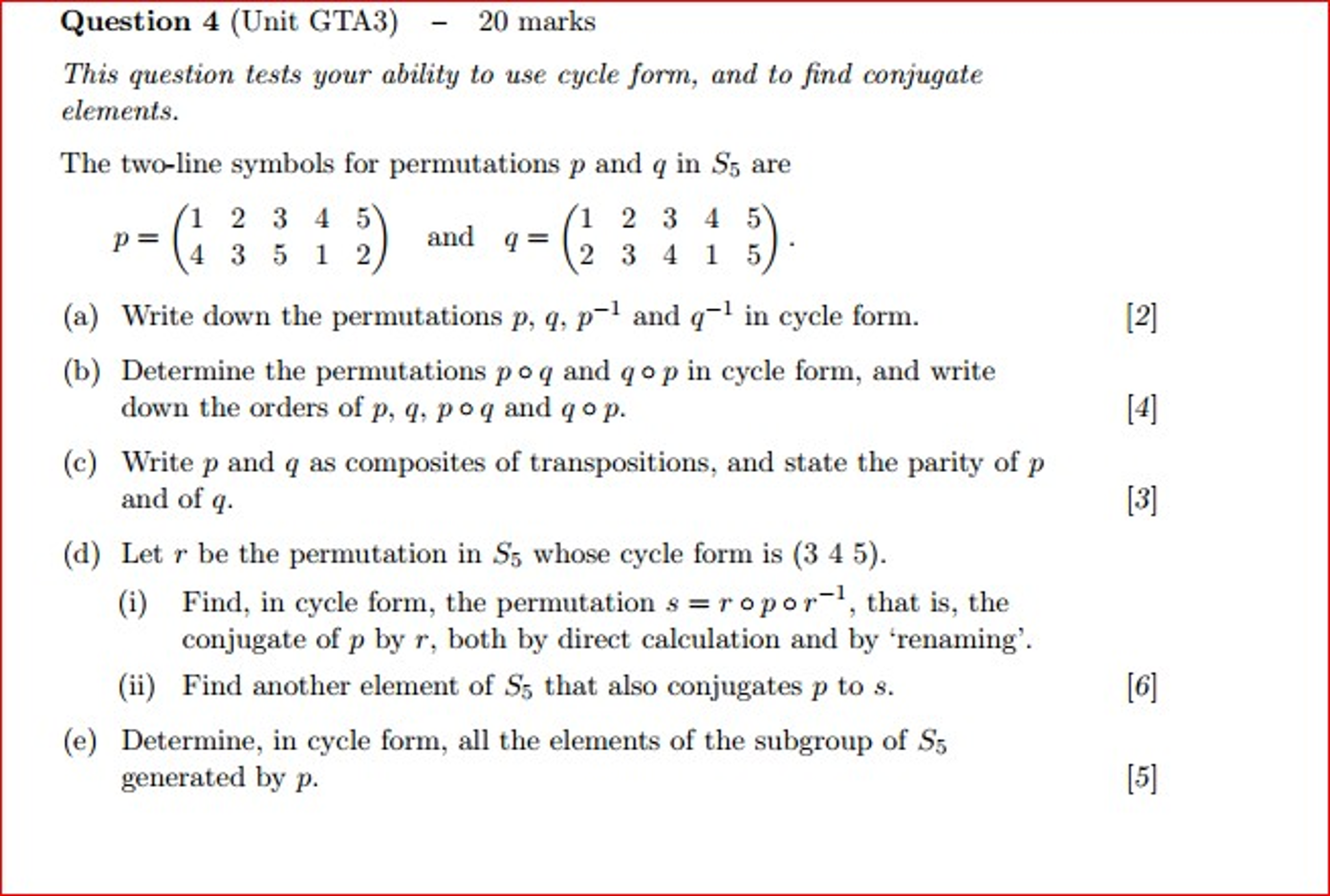 Solved This question tests your ability to use cycle form, | Chegg.com