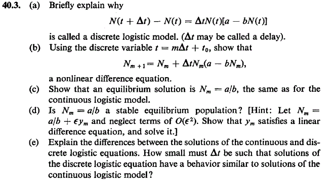 Solved 40.3. (a) Briefly explain why is called a discrete | Chegg.com