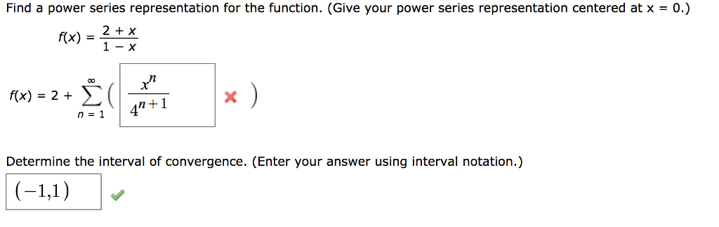 Solved Find a power series representation for the function. | Chegg.com