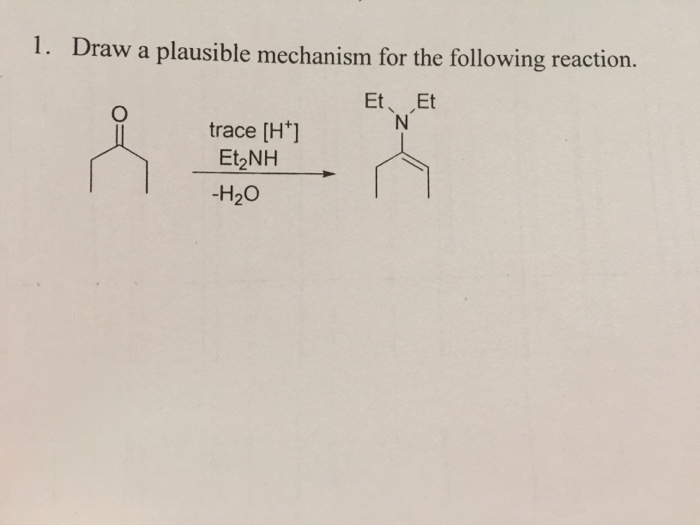 Solved Draw a plausible mechanism for the following | Chegg.com