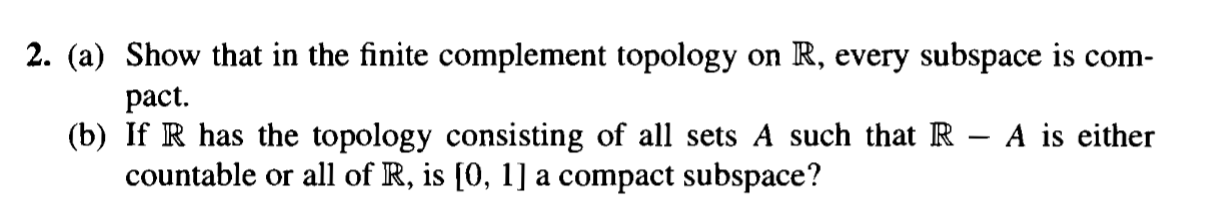 Show that in the finite complement topology on R, | Chegg.com