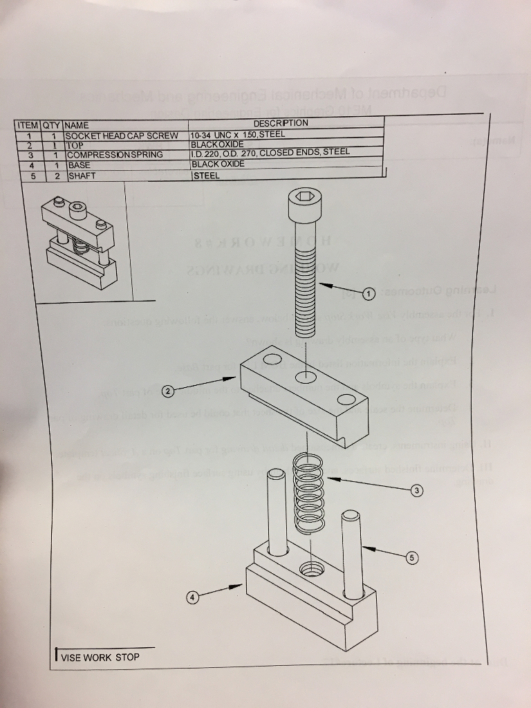 Solved Create a multiview drawing for the TOP part, and mark | Chegg.com