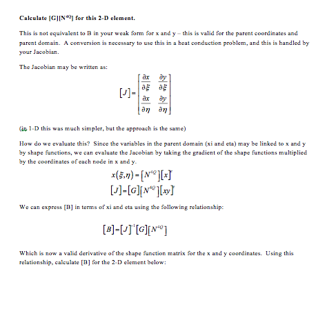 2D Finite Element Question | Chegg.com
