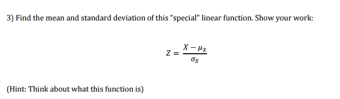 Solved Find the mean and standard deviation of this | Chegg.com