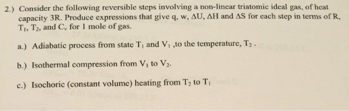 Solved Consider the following reversible steps involving a | Chegg.com