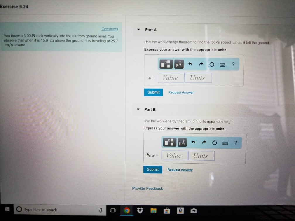 Solved Exercise 6.24 Constants Part A You throw a 3 00-N | Chegg.com