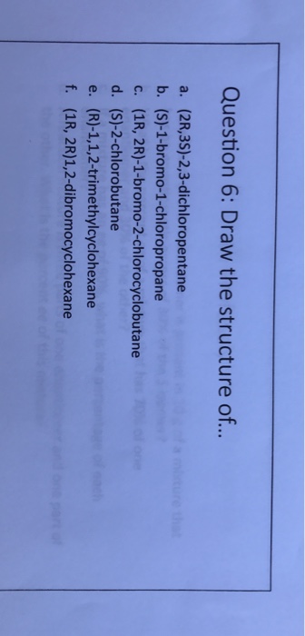 Solved Draw the structure of... a. (2R, 3S)-2, | Chegg.com