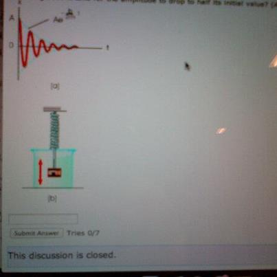 Solved Consider the damped oscillator illustrated in the | Chegg.com