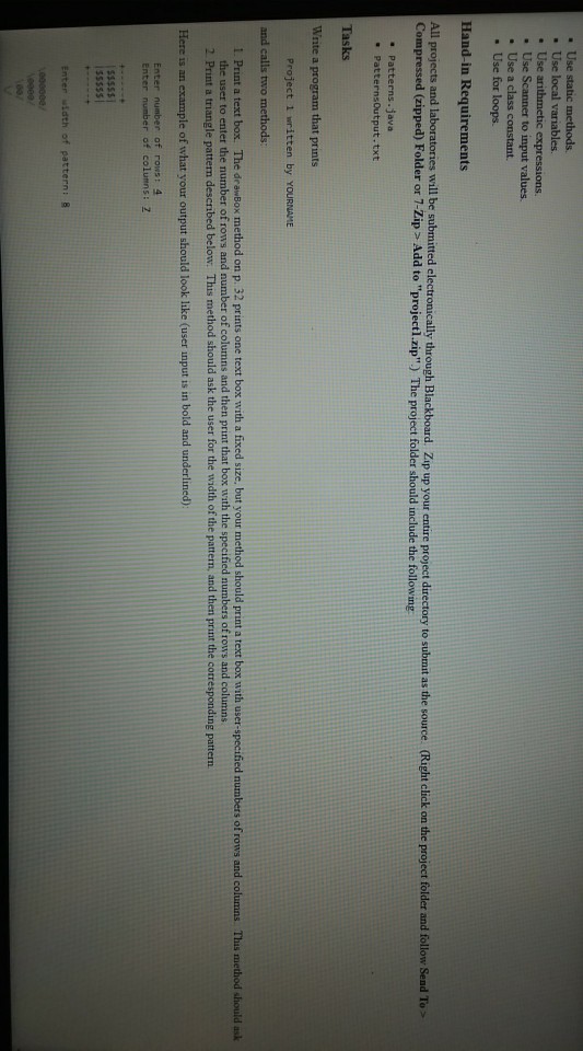 Solved . Use static methods. . Use local variables. e Use . | Chegg.com