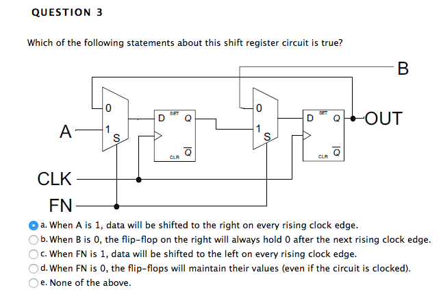 Solved QUESTION 3 Which of the following statements about | Chegg.com