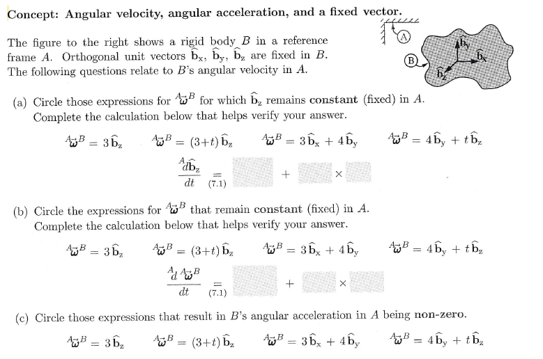 Solved Angular velocity, angular acceleration, and a fixed | Chegg.com