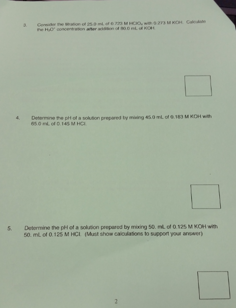 Solved Consider the titration of 25.0 ml. of 0.723 M HClO_4 | Chegg.com