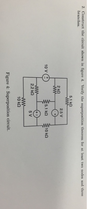 Solved Verify the superposition using the 2.5V source and | Chegg.com