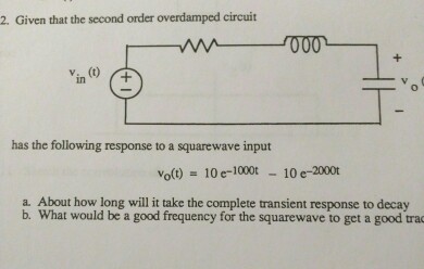 a) About how long will it take the complete transient | Chegg.com
