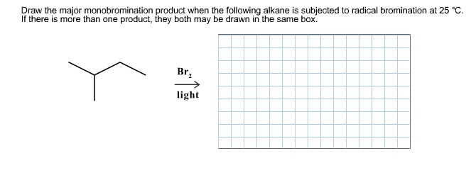 Solved Draw The Major Monobromination Product When The