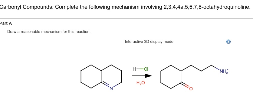 Solved Carbonyl Compounds:Complete the following mechanism | Chegg.com